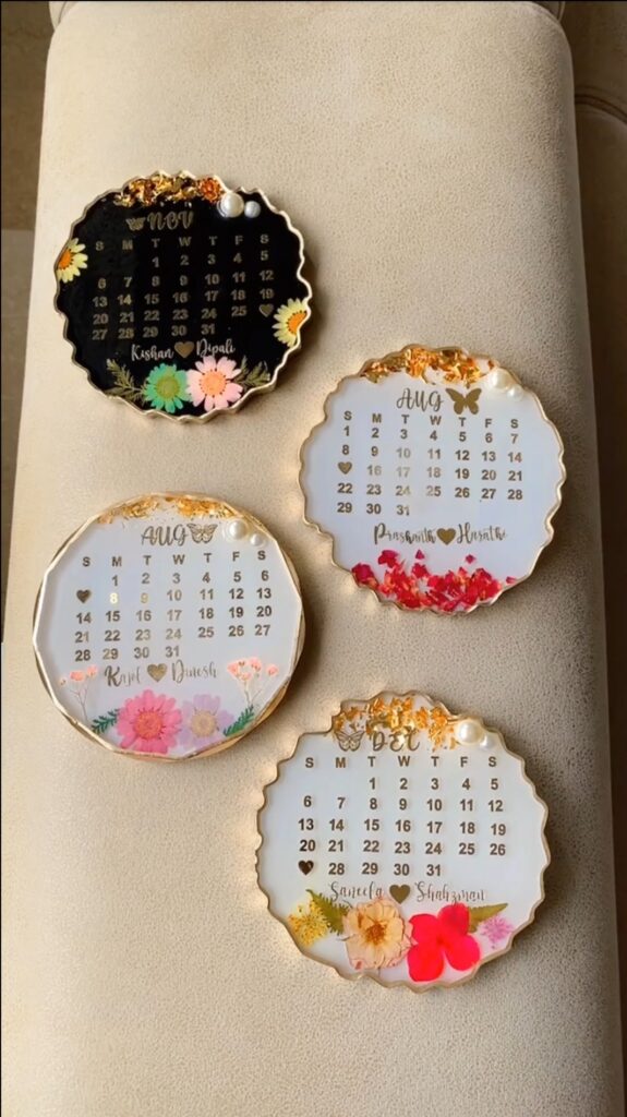 Resin - Special Date Frames | Special Resin Calendar Date Frame | Resin ...