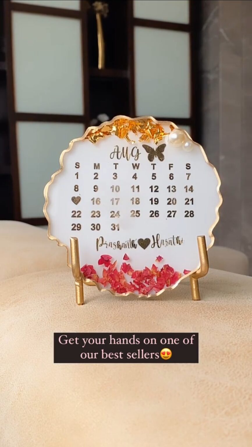Resin - Special Date Frames | Special Resin Calendar Date Frame | Resin ...