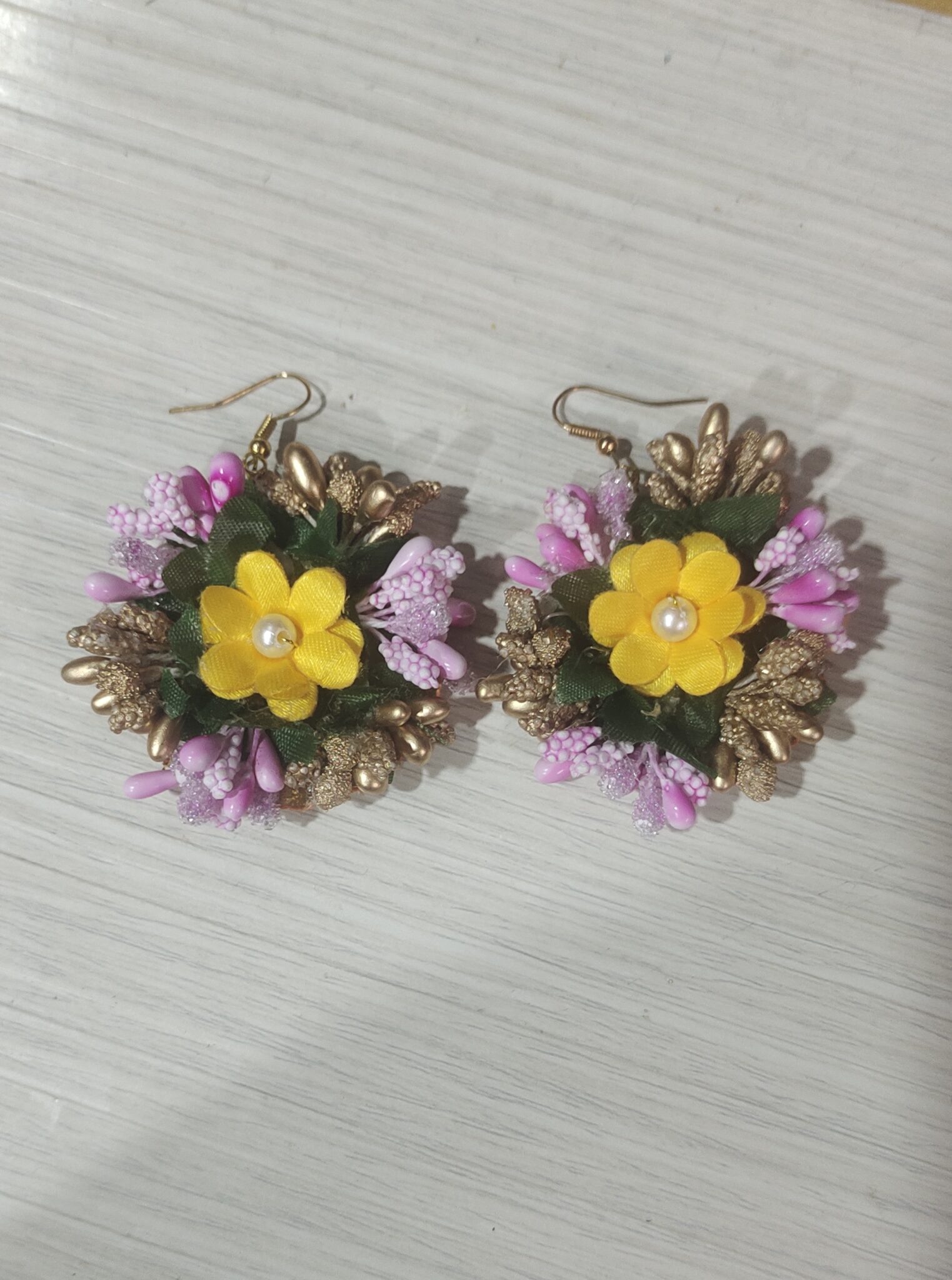 Haldi floral jewellery set - Scoop My Art