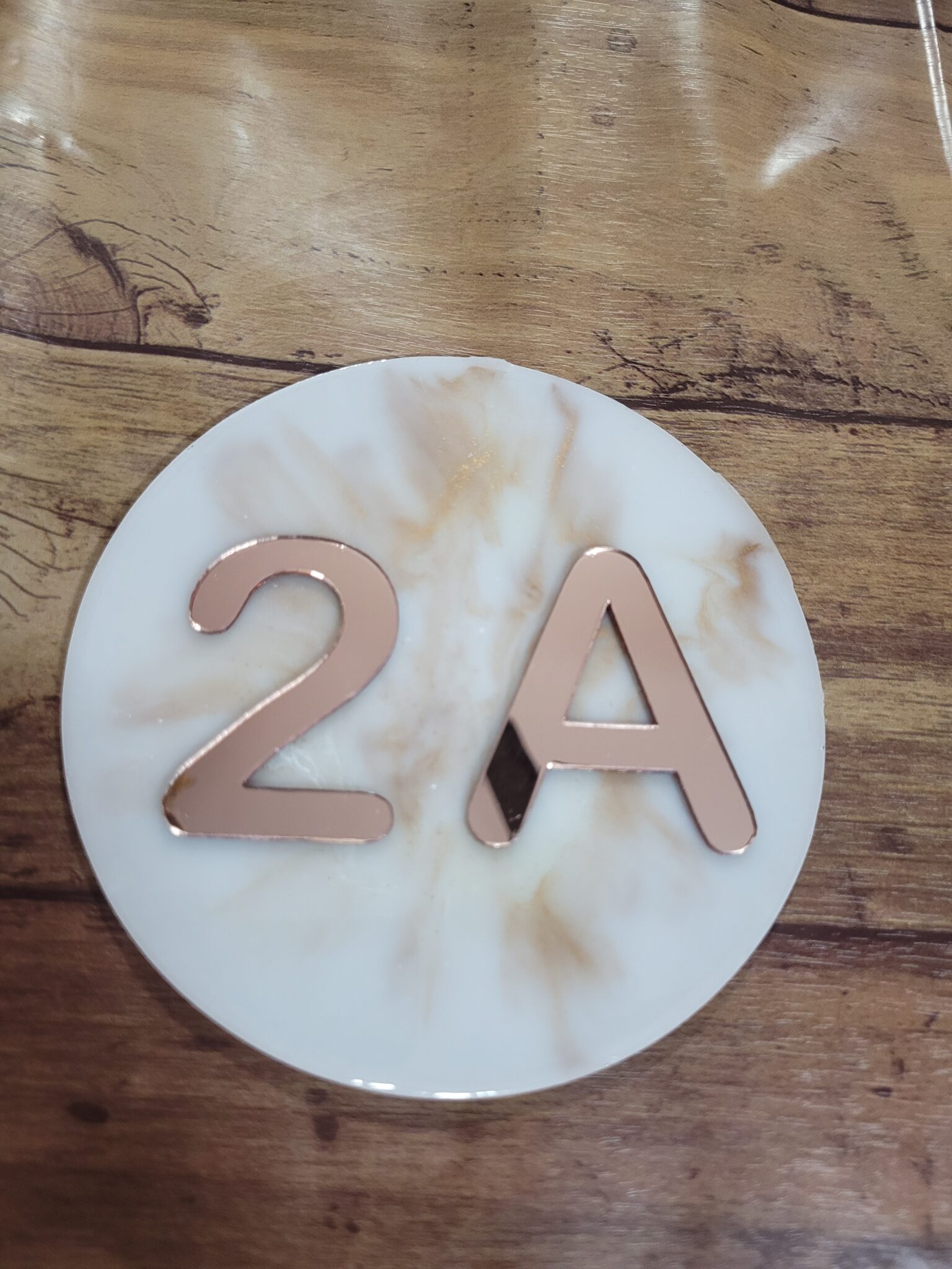 Handmade Modern Resin Door Number Sign Board | Custom Apartment Numbers ...