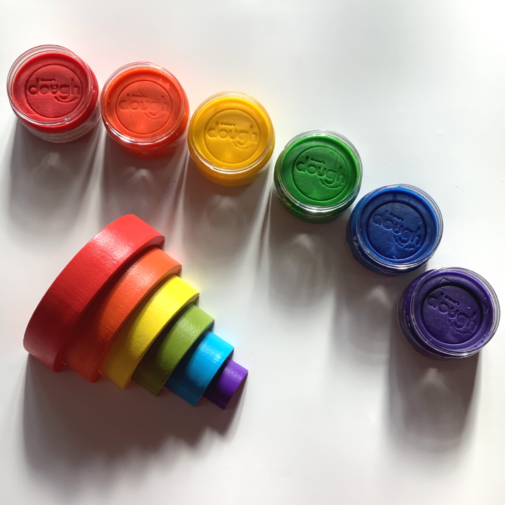 Natural & Organic Rainbow Dough Bundle | Learning & Sorting Toy (ages 3 ...