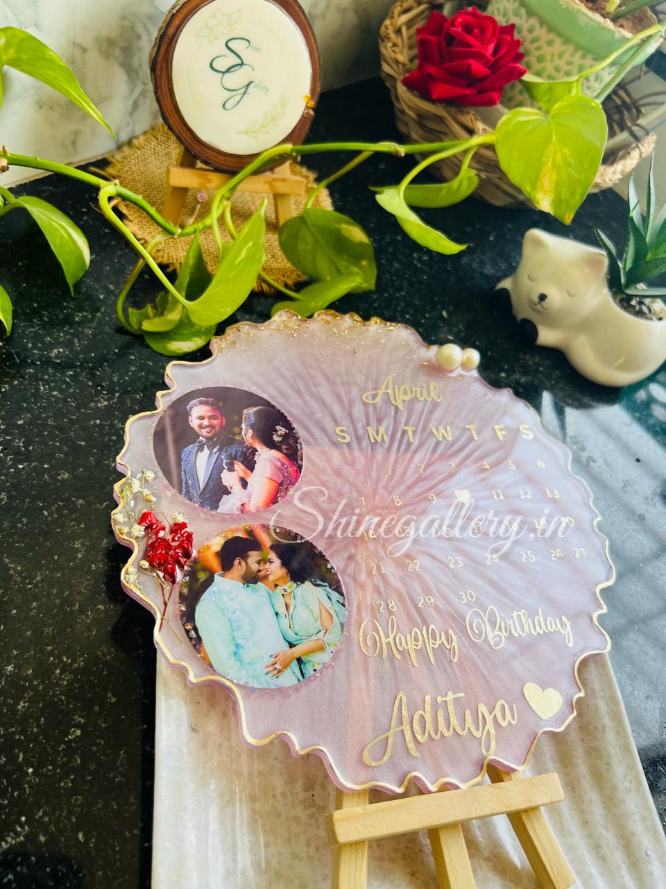 Resin Photo Frame | Resin Customised birthday Frame | Personalized ...